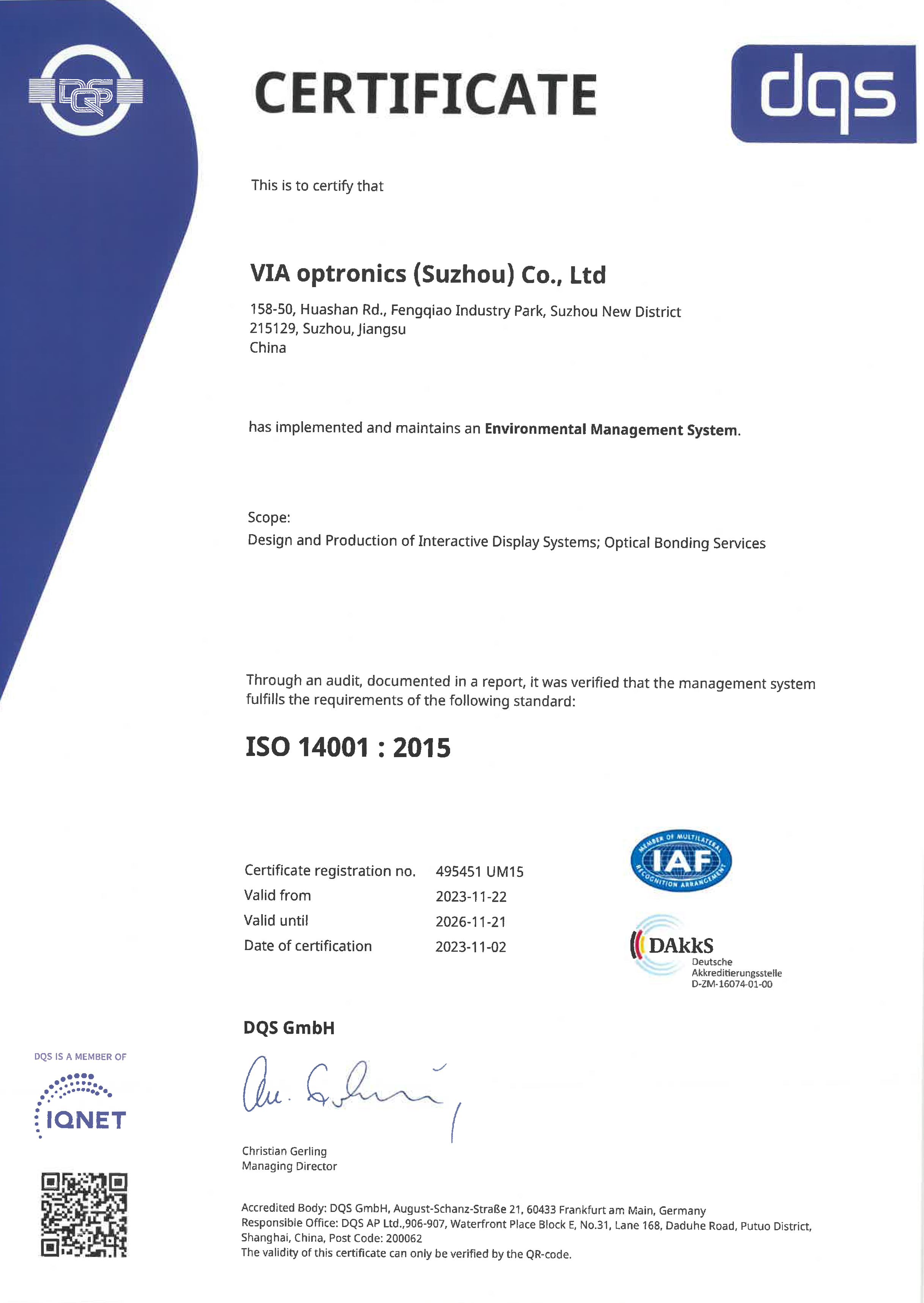 Press Section - VIA optronics